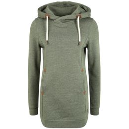 oxmo Damen Kapuzenpullover "Hoodie OXVicky", gr&uuml;n, Gr. M, Obermaterial: 80% Polyester PES. 20% Baumwolle CO., Sweatshirts
