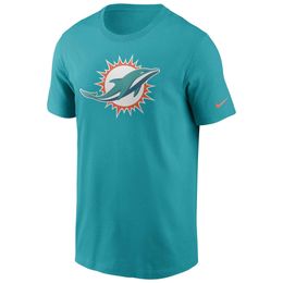 Nike Damen T-Shirt "Nike T-Shirt Miami Dolphins Nike Logo Essential", gr&uuml;n, Gr. S, 100% Baumwolle, Shirts