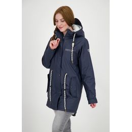 DEPROC Active Damen Regenjacke "Friesennerz ELLESMERE II CLASSIC", blau, Gr. 38, 100% Polyester, Jacken, auch in Gro&szlig;en Gr&ouml;&szlig;en erh&auml;ltlich