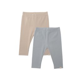 Liliput M&auml;dchen Leggings, blau, Gr. 86, unifarben, 95% Baumwolle, 5% Polyester, Hosen, im praktischen 2er-Pack
