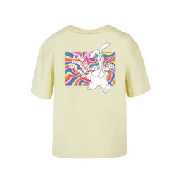 F4NT4STIC Damen T-Shirt "Alice im Wunderland Uhr Hase", gelb, Gr. XXL, Obermaterial: 100% Baumwolle, Shirts, Premium Qualit&auml;t, Nostalgie, Kinderserie