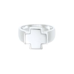 Kuzzoi Herren Silberring "Herren Siegelring Bandring Kreuz 925 Silber", 60mm, ohne Stein, Silber 925 (Sterlingsilber), silber, Silber 925