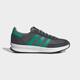 Herren Sneaker "RUN 70S 2.0", adidas Sportswear, Gr. 44grau four, semi court gr&uuml;n, carbon, Leder, Textil, Schuhe, inspiriert vom Design des adidas