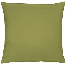 Dekokissen Apelt, B:49cm L:49cm, gr&uuml;n, Obermaterial: 60% Polyester, 40% Baumwolle, Dekokissen_Sitzkissen_Kissenh&uuml;llen, "4362 Rips Uni", Wasser- und