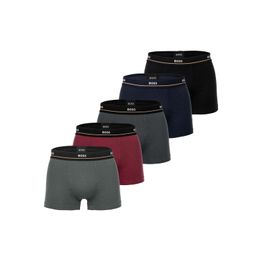 BOSS Herren Boxershorts "Boxershort Trunk 5P Essential 5er Pack", Gr. XXL, rot, Obermaterial: 95% Baumwolle CO. 5% Elasthan EL., Unterhosen