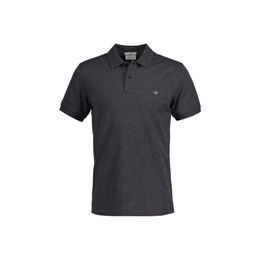 Gant Herren Poloshirt "Poloshirt Slim Shield Pique Polo 1er Pack", grau, Gr. L, Obermaterial: 100% Baumwolle CO., Shirts