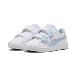 Puma Damen Sneaker "Puma Smash 3.0 Badges Sneakers M&auml;dchen", Gr. 31, wei&szlig;, Obermaterial: Textil, Synthetik; Futter: Textil; Innensohle: Textil;