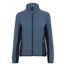 North Bend Damen Fleecejacke "Fleecejacke NBHelga", blau, Gr. 40, Obermaterial: 100% Polyester PES., Jacken