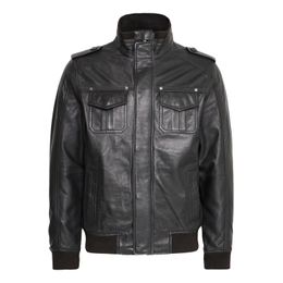 !Solid SOLID Herren Lederjacke "Lederjacke SDCamash", schwarz, Gr. XXL, Obermaterial: 100% Schafsleder sheepskin., Jacken