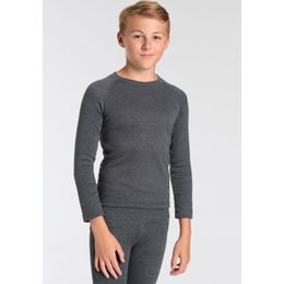 HEATKEEPER Jungen Thermounterhemd, Gr. 104, grau, Obermaterial: 50% Baumwolle, 50% Polyester, unifarben, Unterhemden, Thermoshirt f&uuml;r Jungen und