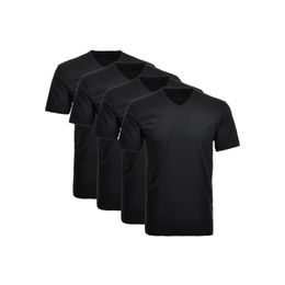 Ragman Herren T-Shirt "T-Shirt 4er Pack", schwarz, Gr. S, Obermaterial: 100% Baumwolle CO., Shirts