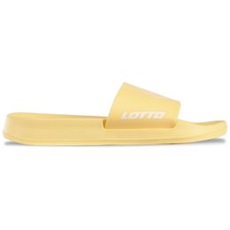 Lotto Herren Badesandale, Gr. 38, gelb, Synthetik, clean, Schuhe, - mit bequemem Fußbett