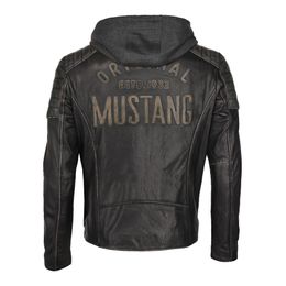 Mustang Herren Lederjacke "31022126", schwarz, Gr. L, Obermaterial: 100% Lammleder; Futter: 100% Baumwolle; &Auml;rmelfutter: 100% Polyester;