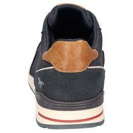 Mustang Shoes Damen Sneaker, Gr. 45, bunt, Lederimitat, Textil, kontrastfarbene Details, Schuhe, Schn&uuml;rschuh, Freizeitschuh mit weicher