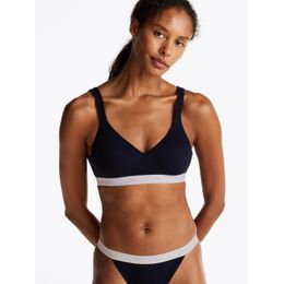 Damen Bralette-BH "BRALETTE LIFT", Tommy Hilfiger Underwear, Gr. XL, blau, Jersey, Obermaterial: 57% Baumwolle, 38% Polyester, 5% Elasthan, unifarben