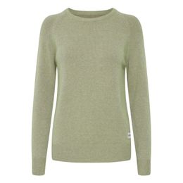 oxmo Damen Strickfleece-Pullover "Strickpullover OXMaria", gr&uuml;n, Gr. S, Obermaterial: 50% Viskose CV. 27% Polyester PES. 23% Nylon NY., Pullover