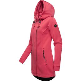 Ragwear Damen Kapuzensweatjacke "Letti Bonded", lila, Gr. 5XL, Feinstrick, 100% Polyester, Sweatjacken, Sportliche Kapuzenjacke in Feinstrick-Optik