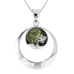 OSTSEE-SCHMUCK Damen Kette mit Anh&auml;nger "OSTSEE-SCHMUCK Kette mit Anh&auml;nger Windfl&uuml;chter 30 mm", 60cm, Silber 925 (Sterlingsilber), L: 42, silber,