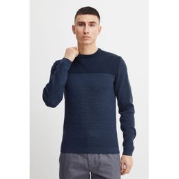 INDICODE Herren Strickfleece-Pullover "Strickpullover IDLabel", blau, Gr. XXXL, Obermaterial: 80% Baumwolle CO. 20% Polyamid PA., Pullover