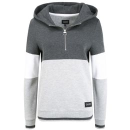 oxmo Damen Kapuzenpullover "Hoodie OXOmara", grau, Gr. L, Obermaterial: 80% Polyester PES. 20% Baumwolle CO., Sweatshirts