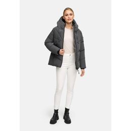 Marikoo Damen Winterjacke "Kwamee", grau, Gr. XXXL, Obermaterial: 92% Nylon, 8% Elasthan; Innenseite: 100% Polyester; Futter: 100% Polyester;