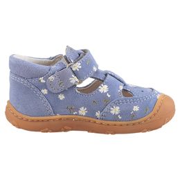 Baby Lauflernschuh "Eni WMS: mittel", Pepino BY RICOSTA, Gr. 25, lila, Veloursleder, gebl&uuml;mt, Schuhe, Sommerschuh, Print, WMS-System, Leder,