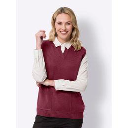 Classic Basics Damen Pullunder "Pullunder", lila, Gr. 42, unifarben, 100% Polyacryl, Pullover