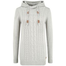 oxmo Damen Strickjacke "Strickpullover OXCable", grau, Gr. M, Obermaterial: 100% Polyacryl PAN., Pullover