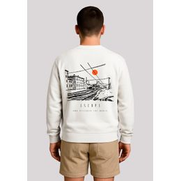 F4NT4STIC Herren Sweatshirt "Escape Discover the World Town Train Station", wei&szlig;, Gr. S, Obermaterial: 80% Baumwolle, 20% Polyester, Sweatshirts,