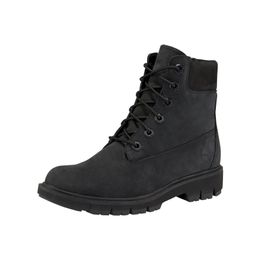 Timberland Damen Schn&uuml;rboots "Lucia Way 6 Inch Waterproof Boot", Gr. 39, schwarz, Nubukleder, Schuhe, Winterstiefel, Schn&uuml;rstiefel, Winterschuhe,