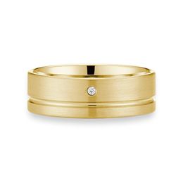 Phoenix PH&Ouml;NIX Damen Trauring "Schmuck Partnerring Ehering Verlobungsring Freundschaftsring", 58, 0,01 SI = kleine Einschl&uuml;sse mit Brillant, Silber 925