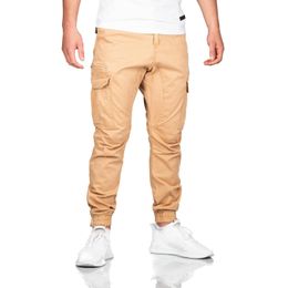 Herren Cargohose "ASGiacomi", beige, Gr. 32, Alessandro Salvarini, Obermaterial: 98% Baumwolle, 2% Elasthan, Hosen, mit Rei&szlig;verschluss Beintaschen