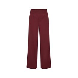 Chinohose soyaconcept "Soya Concept Trousers SC-SIHAM", Damen, Gr. XS, Normalgrößen, 4850 dunkelrot, Obermaterial: 95% Polyester, 5% Elasthan, Hosen