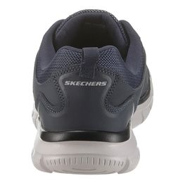 Skechers Damen Sneaker "Track-Scloric", Gr. 43, blau, Leder, Textil, Schuhe, Freizeitschuh, Halbschuh, Schn&uuml;rschuh mit Skechers Memory Foam