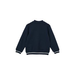 s.Oliver JUNIOR Jungen Sweatjacke, blau, Gr. 92, unifarben, Jersey, Obermaterial: 72% Baumwolle, 23% Polyester, 5% Elasthan, Sweatjacken, mit Taschen