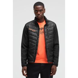 CAMP DAVID Herren Outdoorjacke, schwarz, Gr. 4XL, bedruckt, bestickt, Softshell, Material Vorderteil: 100% Polyester, Material R&uuml;ckenteil: 97%