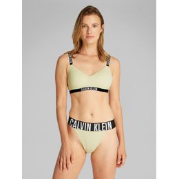 Damen Bralette "LGHTLY LINED BRALETTE", Calvin Klein Underwear, Gr. L, gr&uuml;n, Obermaterial: 82% Polyamid, 18% Elasthan, Basic, BHs, mit