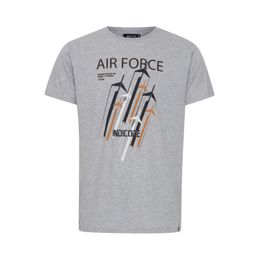 INDICODE Herren T-Shirt "T-Shirt IDRonny", grau, Gr. S, Obermaterial: 100% Baumwolle CO., Shirts