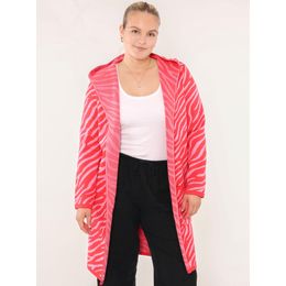 Zwillingsherz Damen Strickjacke ""Zebra"", rot, Gr. S, Strick, Obermaterial: 50% Viskose, 27% Polyester, 23% Polyamid, Strickjacken, Animal-Muster,