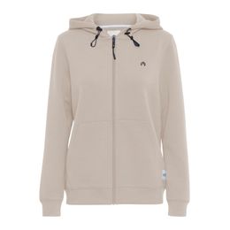 North Bend Damen Sweatjacke "Sweatjacke NBTara W", grau, Gr. 42, Obermaterial: 78% Polyester PES. 17% Viskose CV. 5% Elasthan EL., Sweatjacken