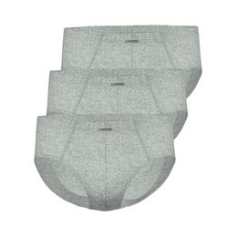 Ammann Herren Slip "3er Pack Sport Slip Day Modern / Close to you", Gr. 8, grau, Obermaterial: 93% Baumwolle CO. 7% Elasthan EL., Unterhosen