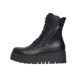 Nero Giardini Damen Schn&uuml;rstiefelette "Nero Giardini Stiefelette Leder", Gr. 40, schwarz, Leder, Schuhe