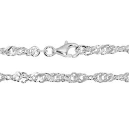 OSTSEE-SCHMUCK Damen Silberkette "OSTSEE-SCHMUCK Kette Singapur 3,3 mm Kette Singapur 3,3 mm", 45cm, Silber 925 (Sterlingsilber), L: 42, silber,