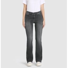 MAC Damen Bootcut-Jeans "Dream-Boot", grau, Gr. 42, Denim/Jeans, Obermaterial: 90% Baumwolle, 7% Elastomultiester, 3% Elasthan, Jeans, Gerade