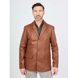 JCC Herren Lederjacke "Armando", braun, Gr. 54, Obermaterial: 100% Leder; Futter: 100% Polyester, Jacken