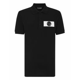 Plein Sport Jungen Poloshirt "Scratch", schwarz, Gr. XXXL, Obermaterial: 100% Baumwolle, Shirts