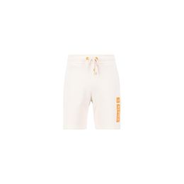 Herren Shorts "Alpha Puff Print Short", wei&szlig;, Gr. XL, Alpha Industries, Obermaterial: 80% Baumwolle, 20% Polyester, Hosen