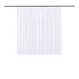 Gardine GERSTER, B:300cm H:180cm, wei&szlig;, Voile, Polyester, B&uuml;ro, Gardinen, "Estella", Store Effekt-Voile recycelt "Estella"