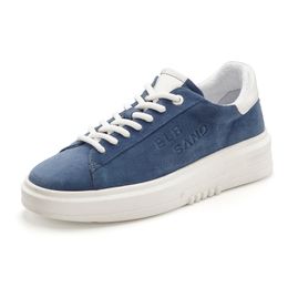 ELBSAND Damen Sneaker "Schn&uuml;rschuh", Gr. 39, blau, Obermaterial: 95% Ziegenleder, 5% Schafsleder. Decksohle: 100% Schafsleder. Futter: 100%