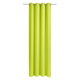 Vorhang WIRTH, B:145cm H:180cm, gr&uuml;n, Polyester, Wohnzimmer, Gardinen, "Dim out"